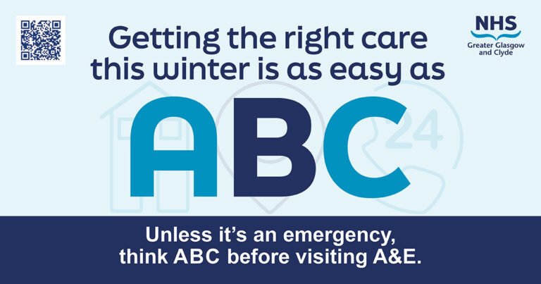NHSGGC launches winter campaign … and it’s as easy as ABC - NHSGGC