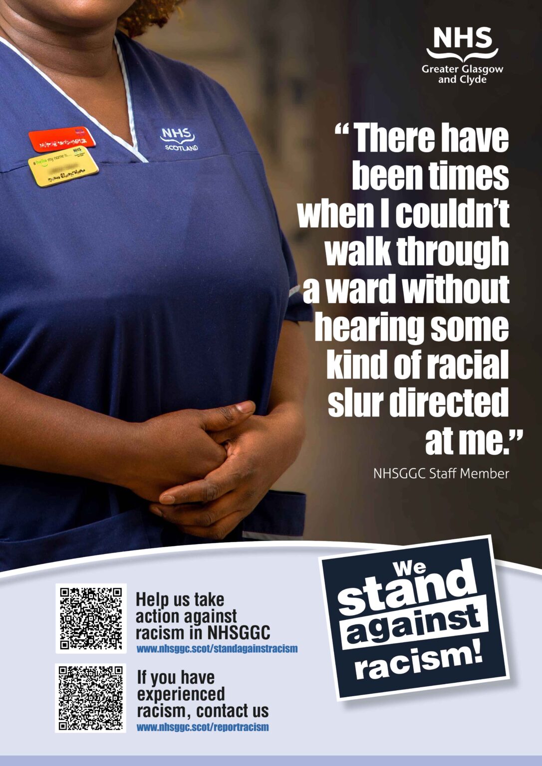 We're Standing Against Racism - NHSGGC