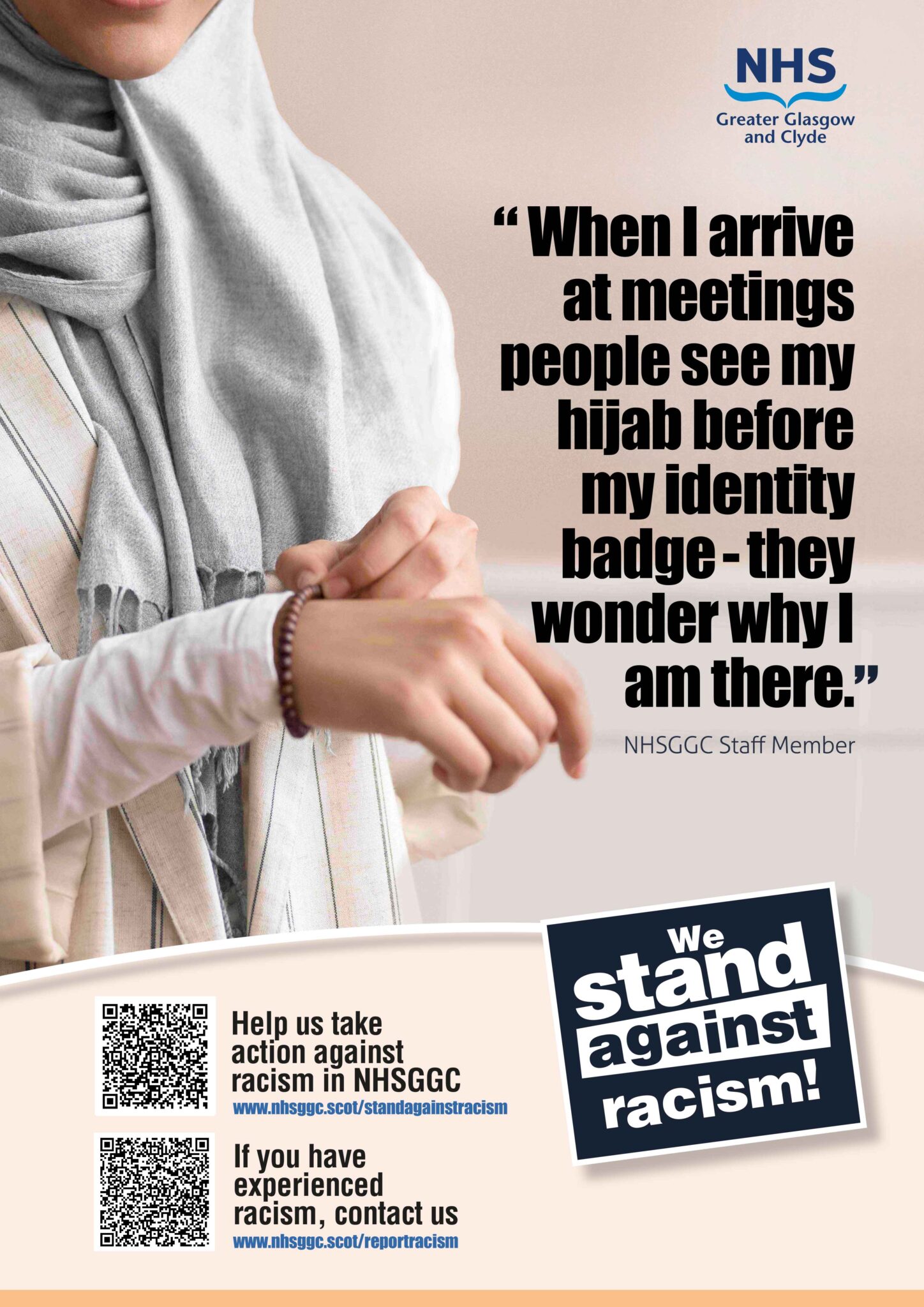We're Standing Against Racism - NHSGGC