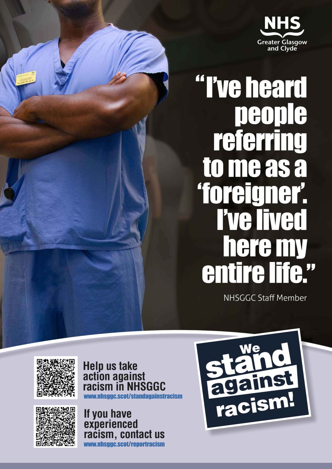 We're Standing Against Racism - NHSGGC