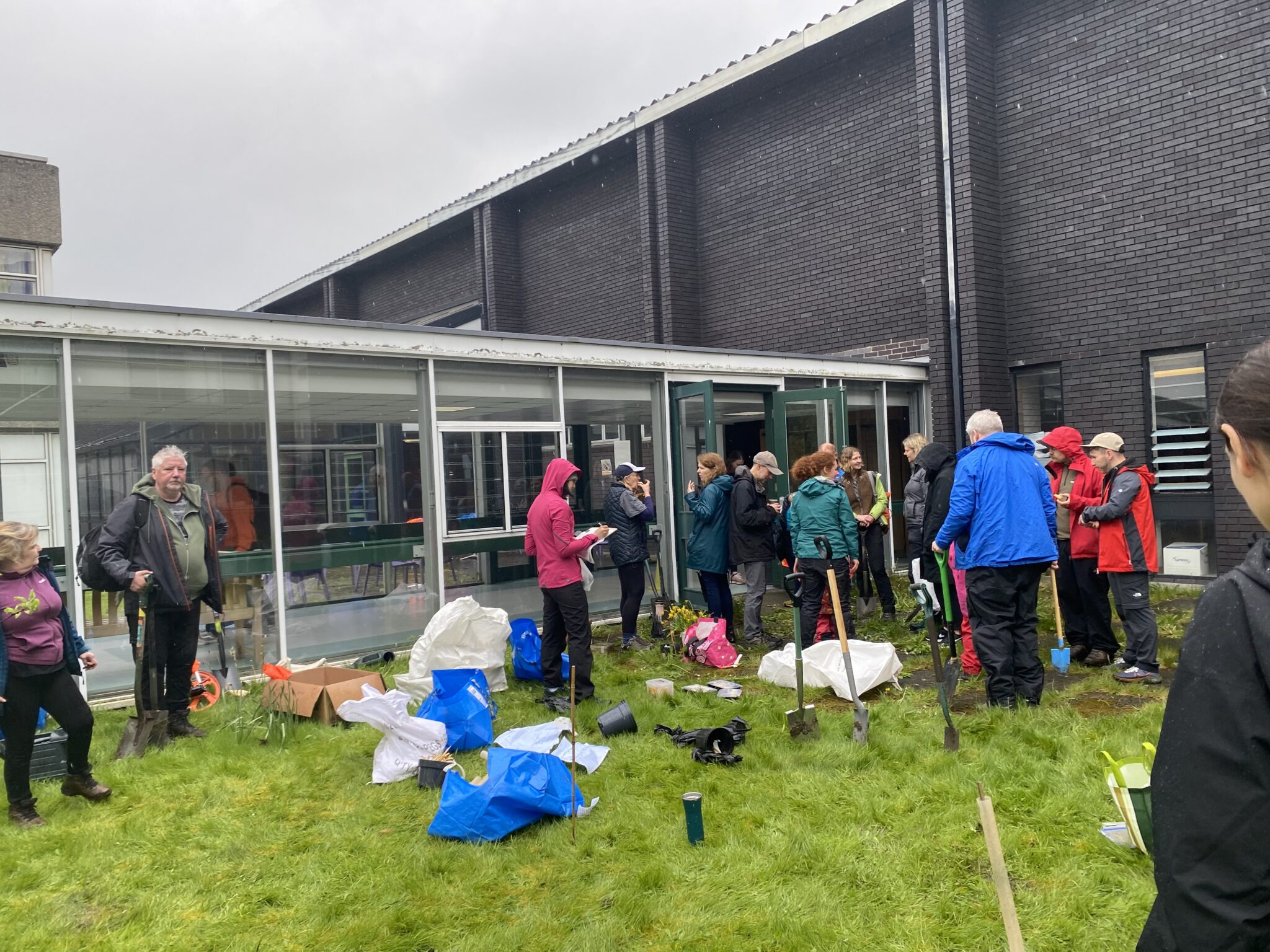 NHSGGC volunteers plant 300 trees in hospital greenspace project - NHSGGC